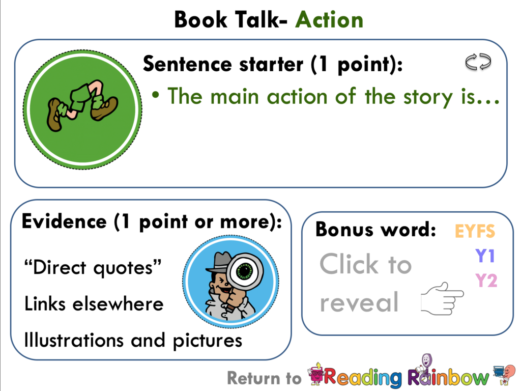 KS1 Interactive Reading Rainbow - The Training Space